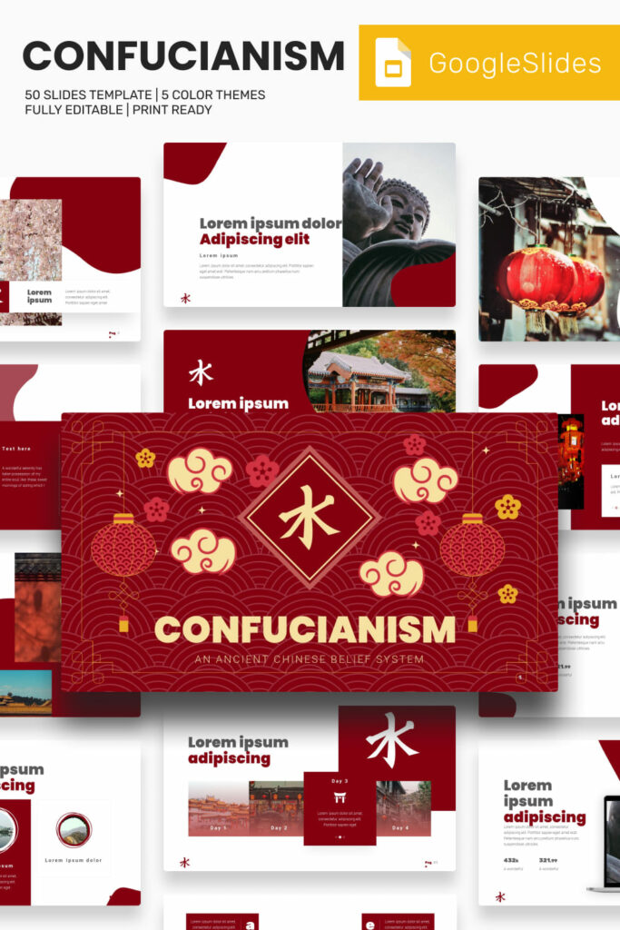 Confucianism Presentation Google Slides Theme | Master Bundles