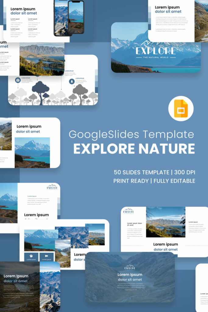 Explore Travel Google Slides Theme | Master Bundles