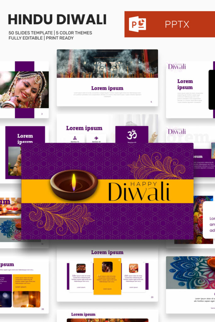 Hindu Presentation PowerPoint template | Master Bundles