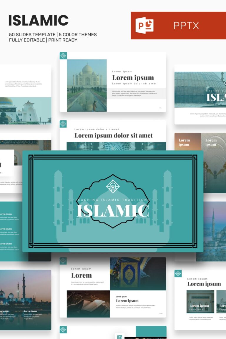 Islamic Presentation PowerPoint Template | Master Bundles