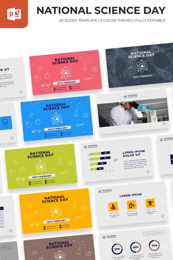 National Science Day Powerpoint Template | Master Bundles