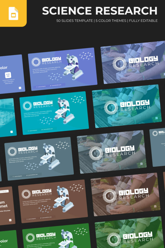 Science Research Google Slides | Master Bundles