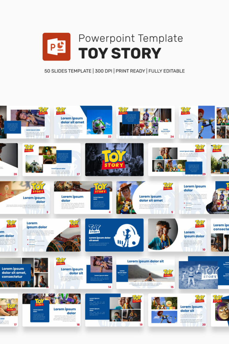 Toy Story Disney PowerPoint Template | Master Bundles