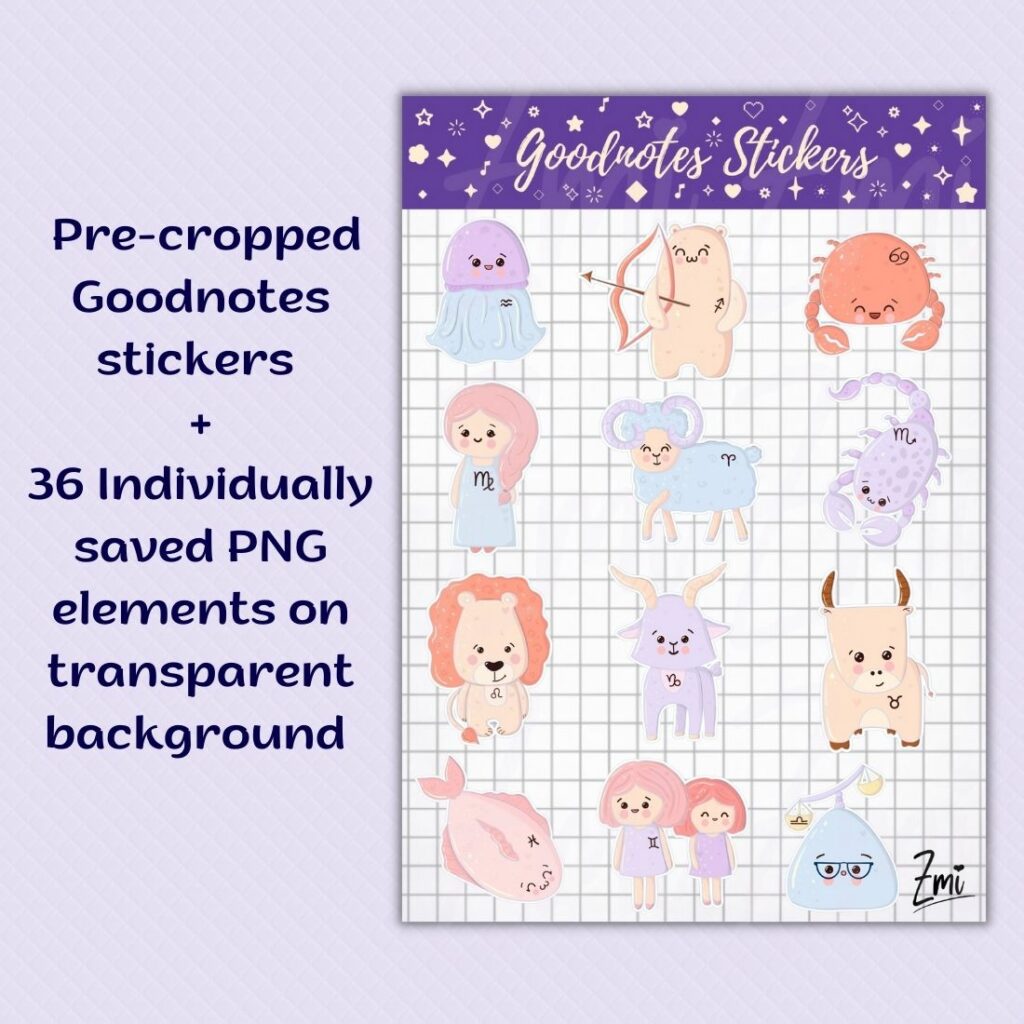 Kawaii Digital Stickers Pack - MasterBundles