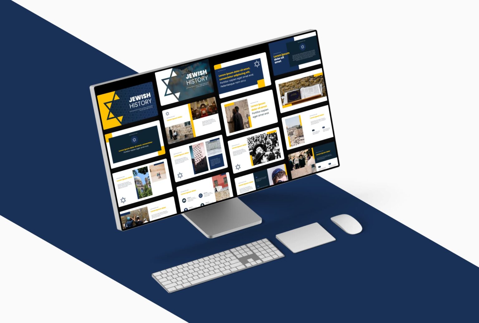 Judaism Presentation Template: 50 Slides PPTX, KEY, Google Slides ...