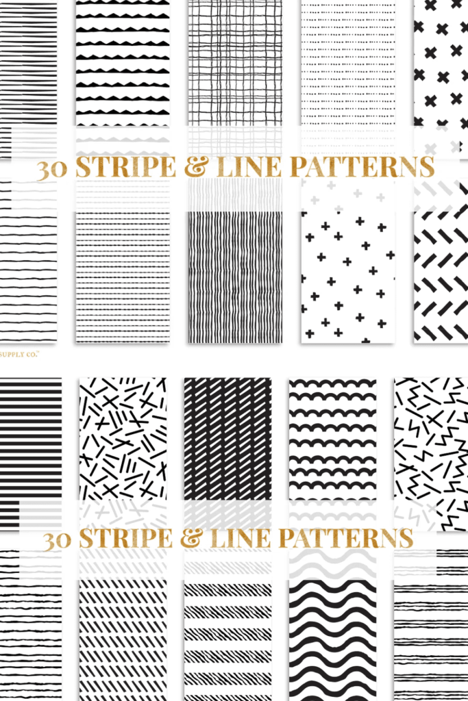 Stripe & Line Patterns – MasterBundles