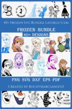 40+ Frozen Svg Bundle Layered Item – MasterBundles