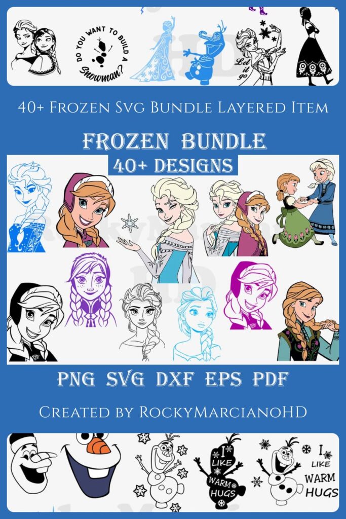 40+ Frozen Svg Bundle Layered Item – MasterBundles