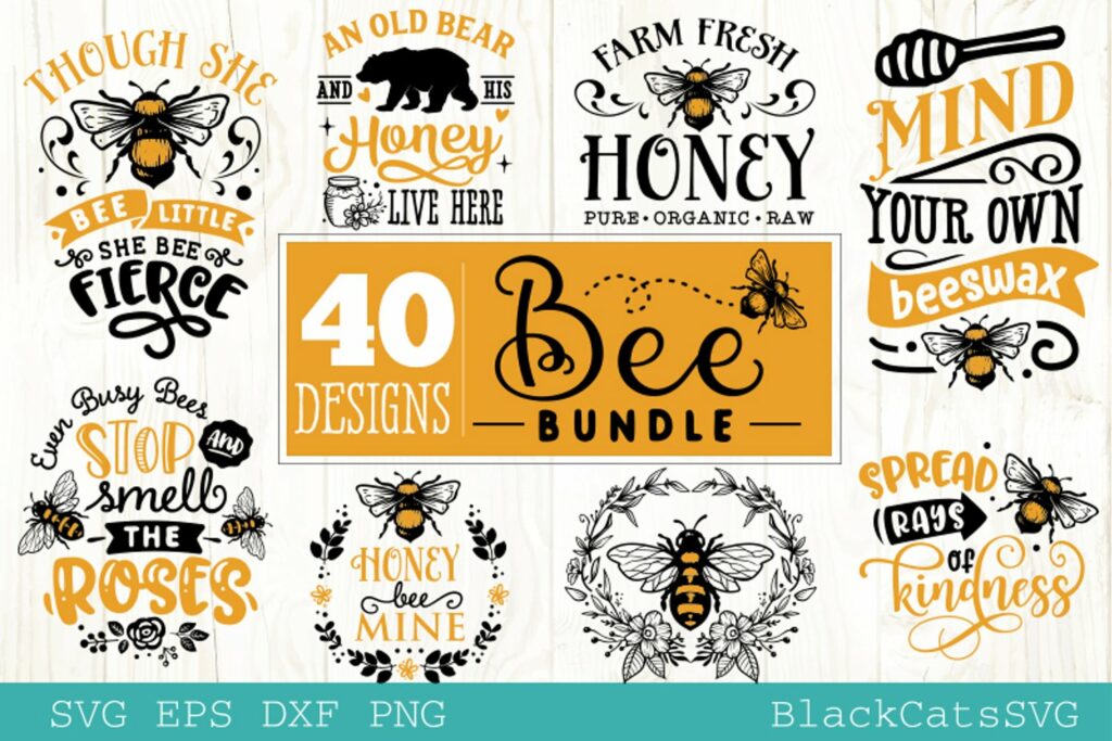 Bee Bundle SVG 40 Designs – MasterBundles