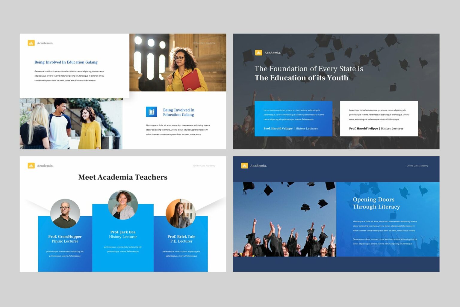 Academia - Education Powerpoint – MasterBundles