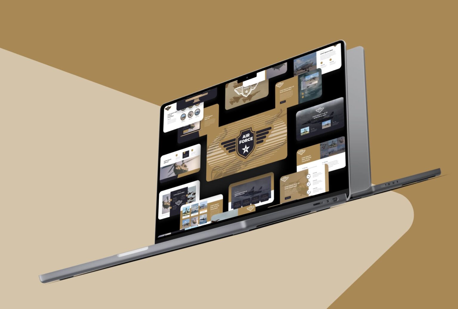 AirForce Military Google Slides Theme – MasterBundles