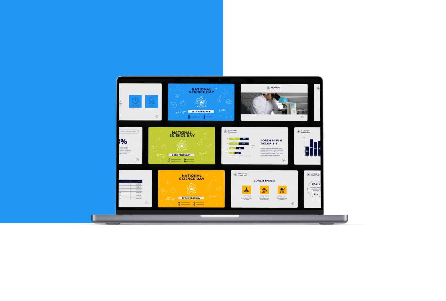 National Science Day Presentation Template – MasterBundles