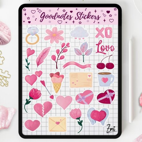 Valentine's Day Digital Stickers Pack PNG - MasterBundles