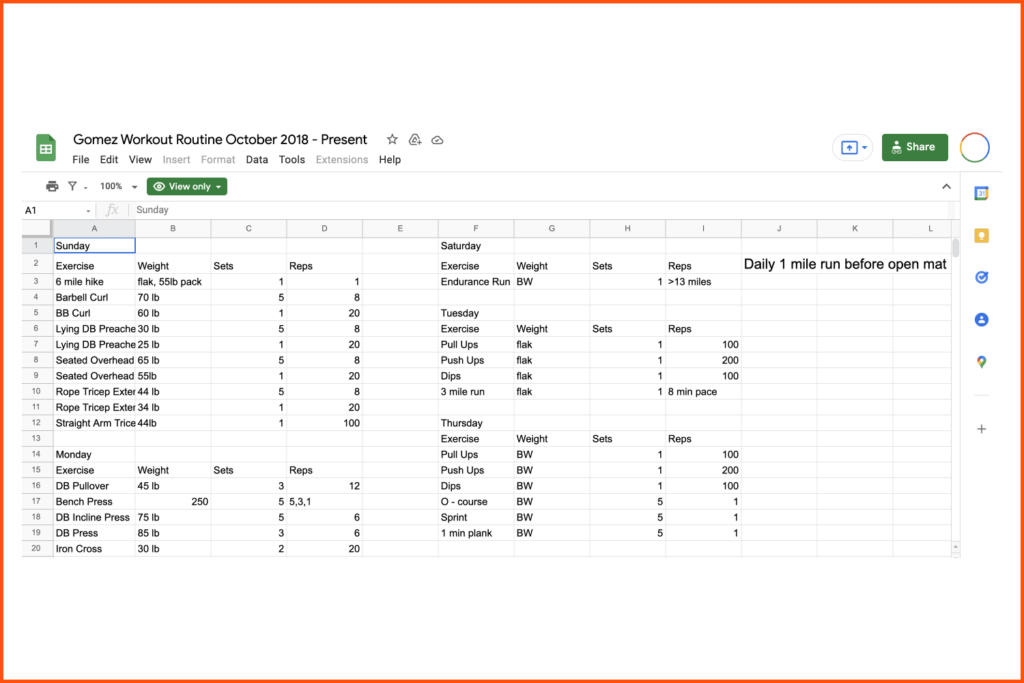 10+ Best Free Google Sheets Workout Planner Templates for 2022
