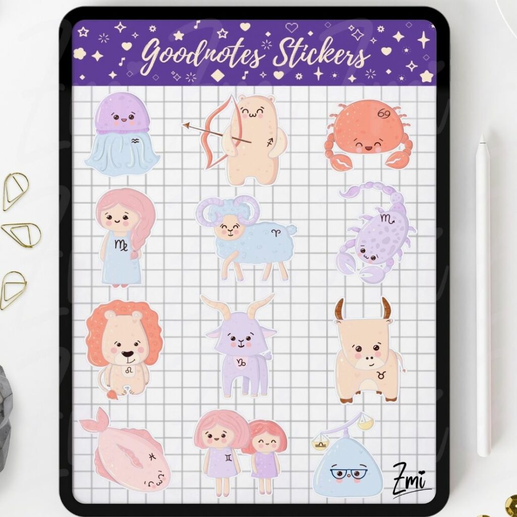 Kawaii Digital Stickers Pack - MasterBundles