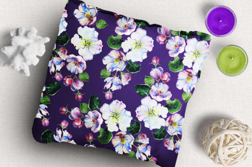 Apple blossom watercolor Clip Art - MasterBundles