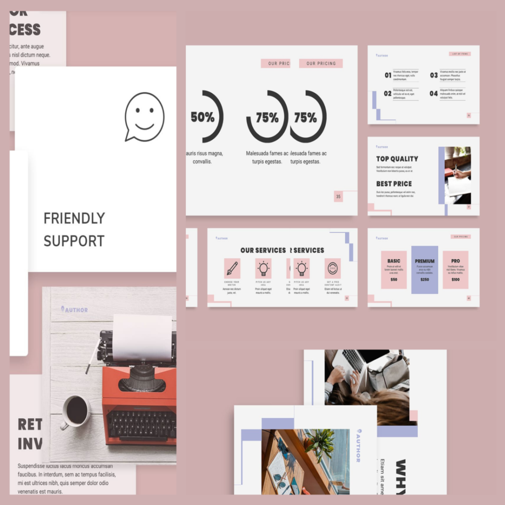 Author PowerPoint Presentation Template – MasterBundles