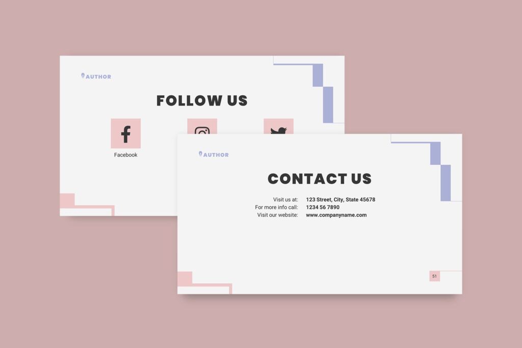 Author PowerPoint Presentation Template | Master Bundles