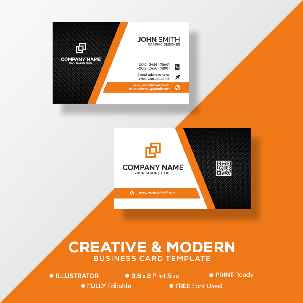 Modern visiting card design template - MasterBundles