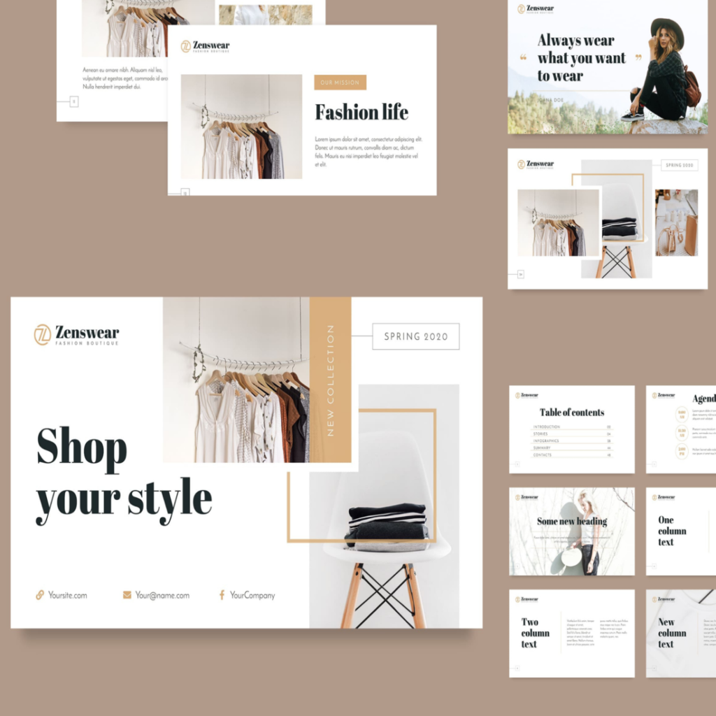 Boutique Powerpoint Presentation Template Masterbundles