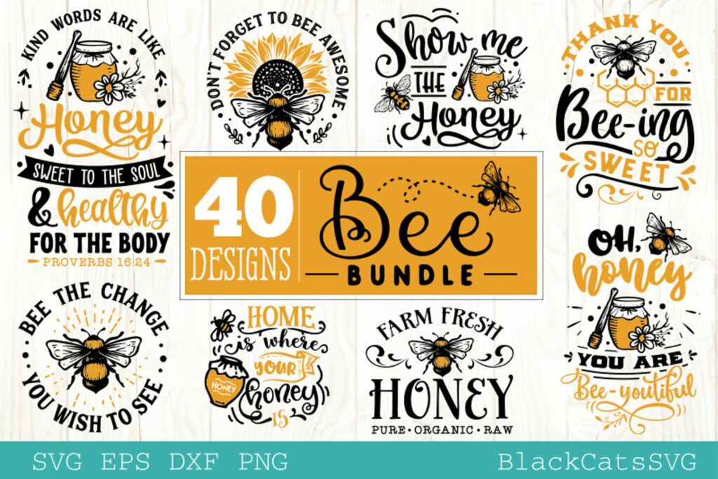 Bee Bundle SVG 40 Designs – MasterBundles