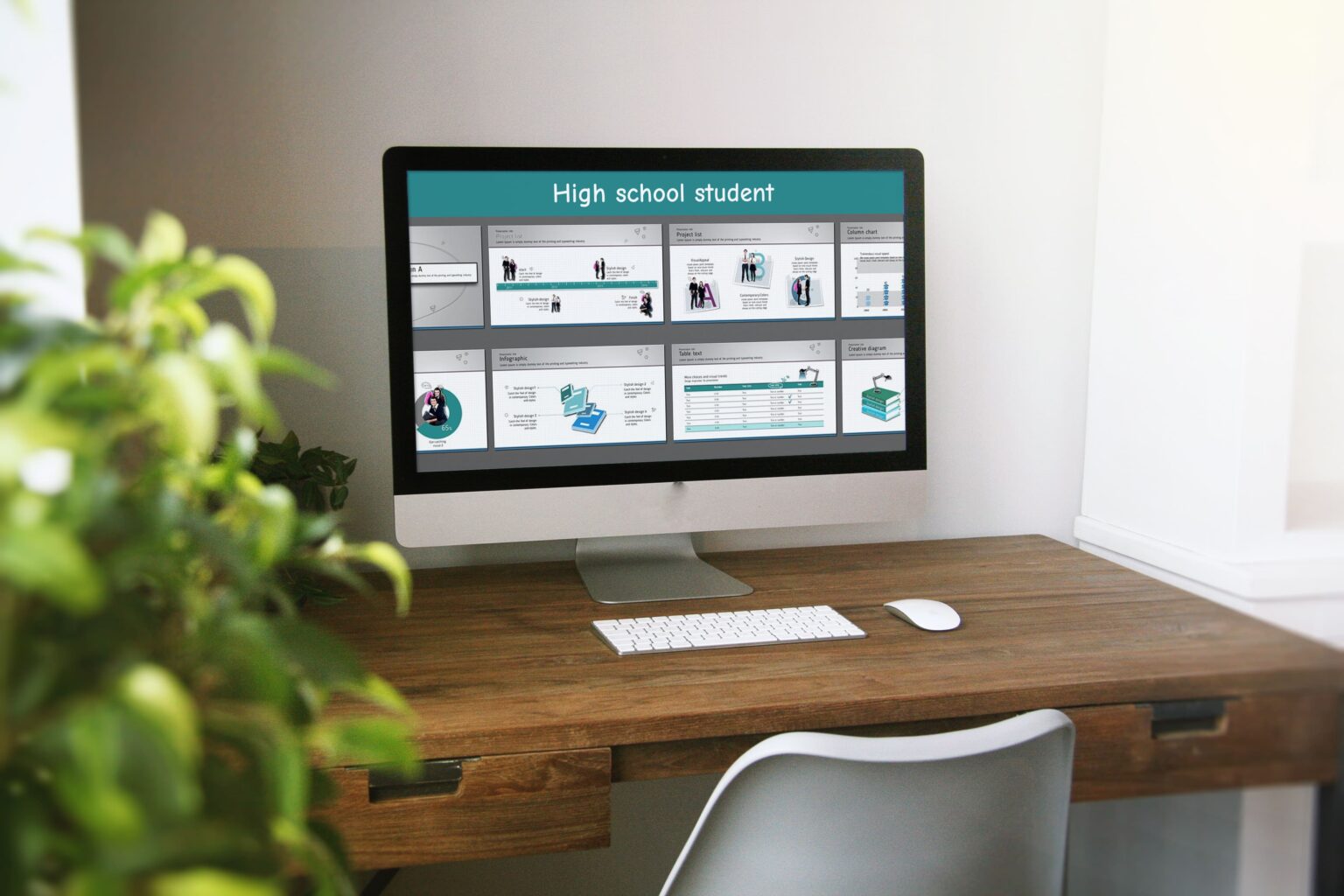 High School Student Powerpoint Template – MasterBundles