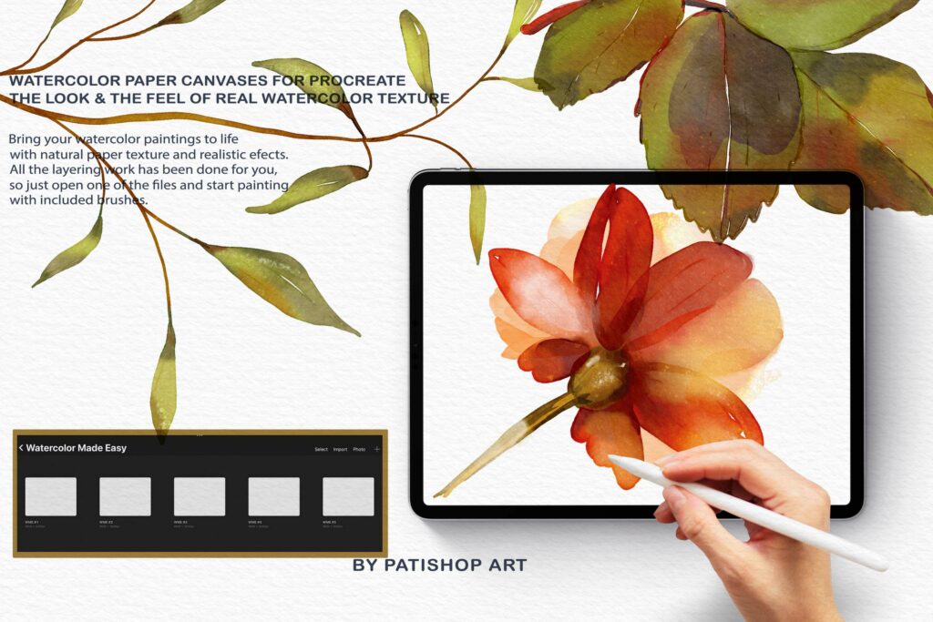 Watercolor Made Easy* Watercolor Painting Brushes for Procreate ...