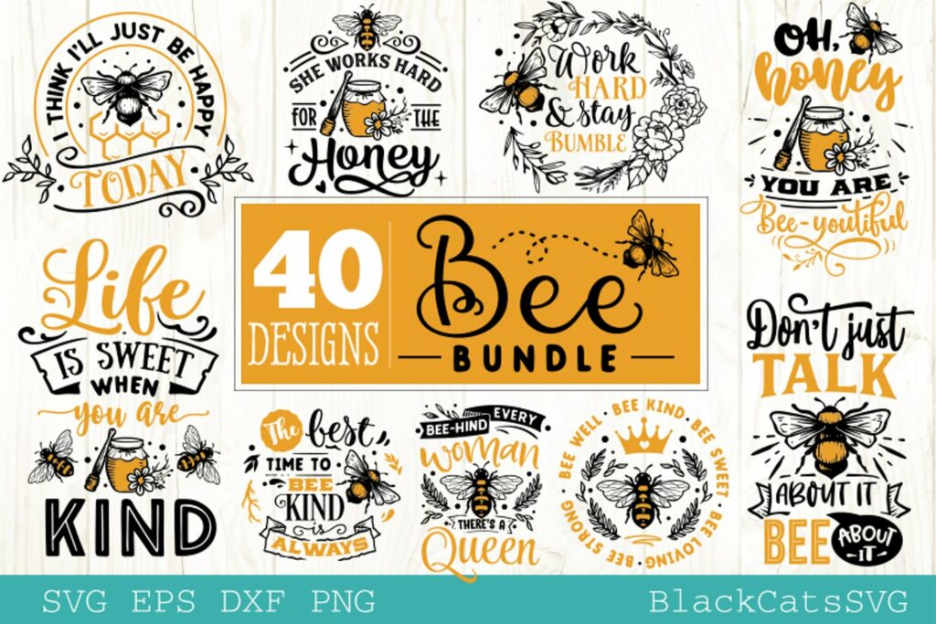 Bee Bundle SVG 40 Designs – MasterBundles