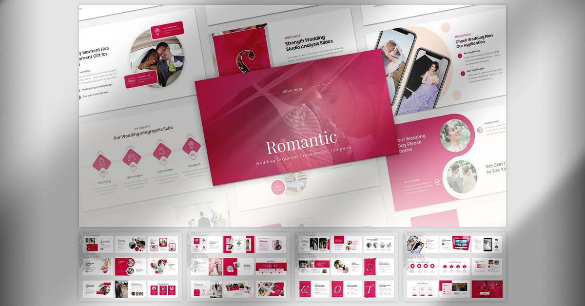 Romantic PPTX Presentation Template – MasterBundles
