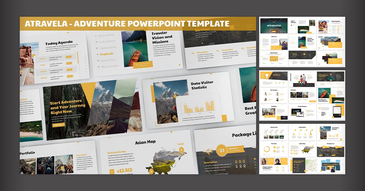Atravela - Adventure Powerpoint – MasterBundles
