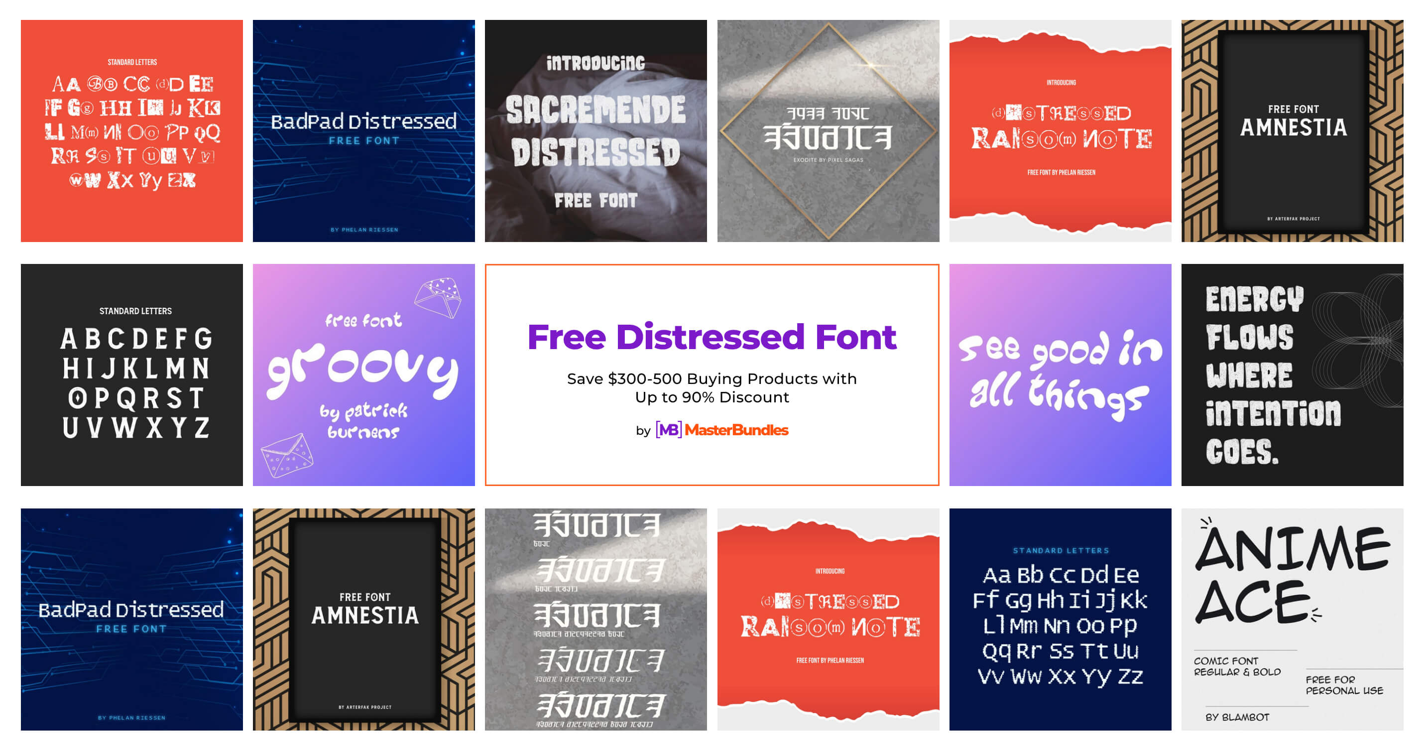 14+ Free Distressed Fonts 2025 - MasterBundles
