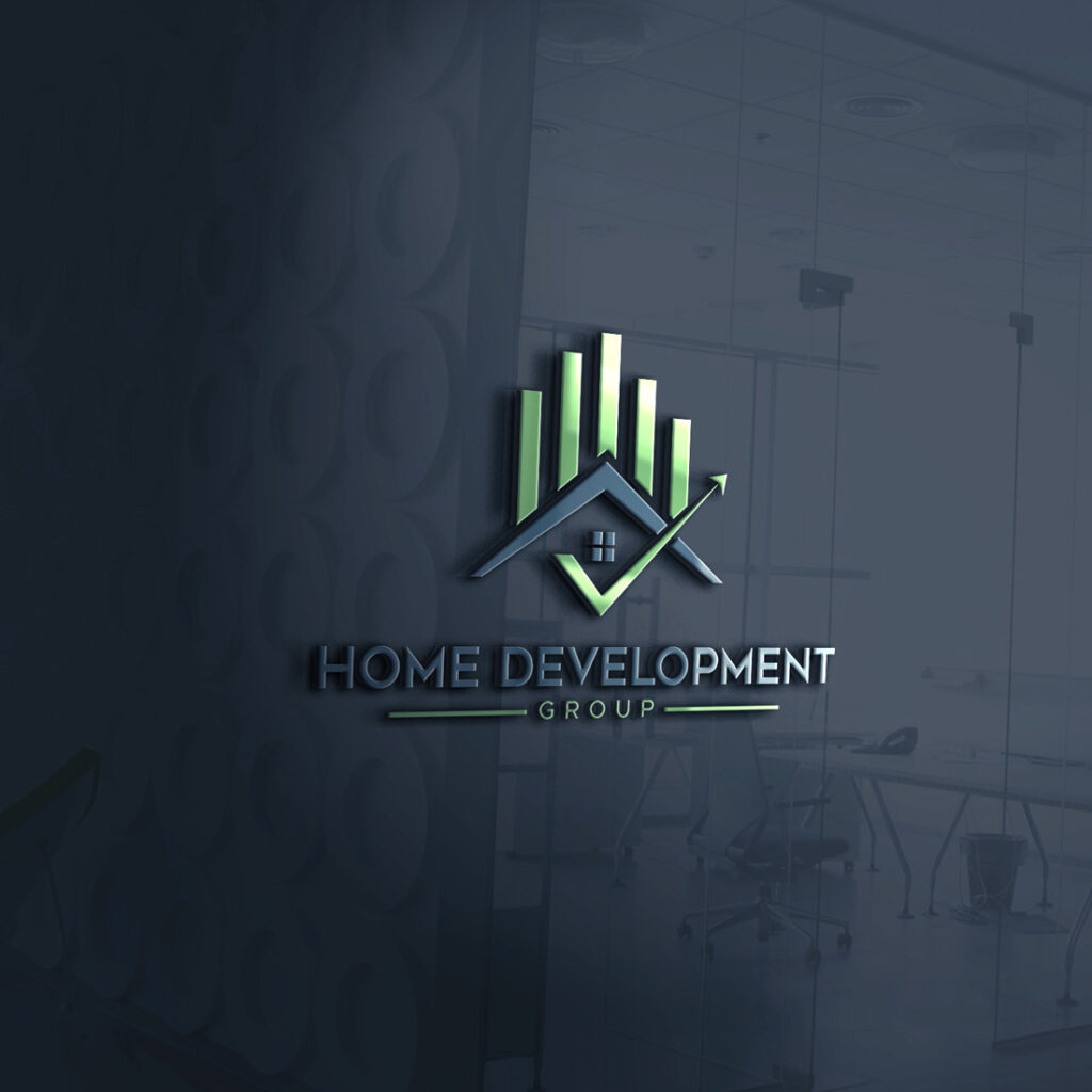 Home Development Logo Design 4 Different Color Logo Templates ...