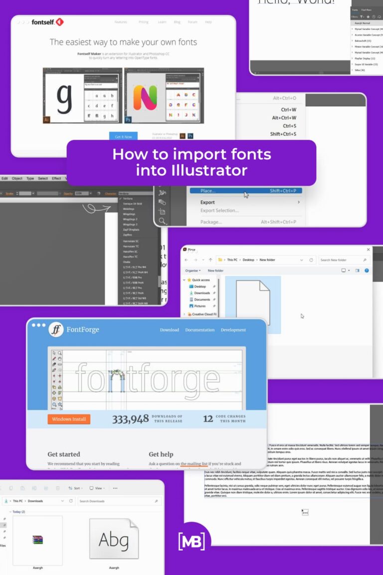 How to Import Fonts into Illustrator