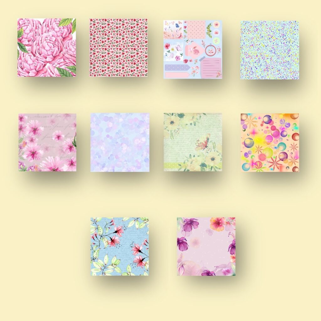 Digital paper pack 12" x 12", 300 dpi - MasterBundles