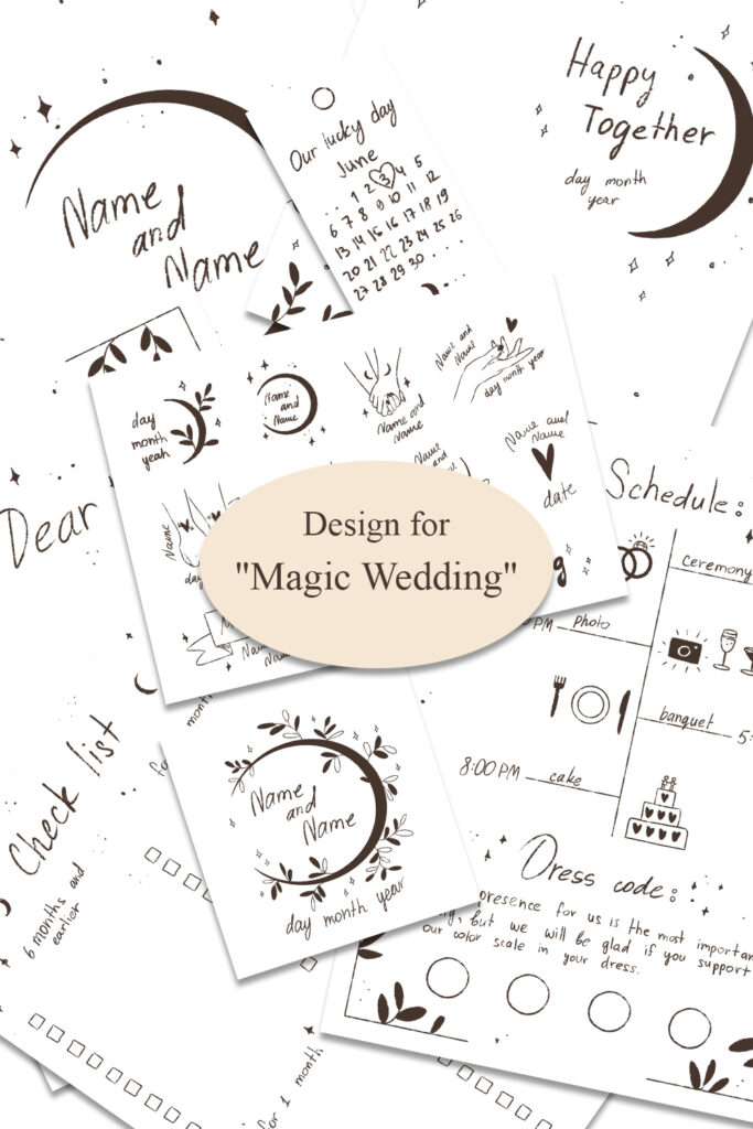 Design for "Magic Wedding". - MasterBundles