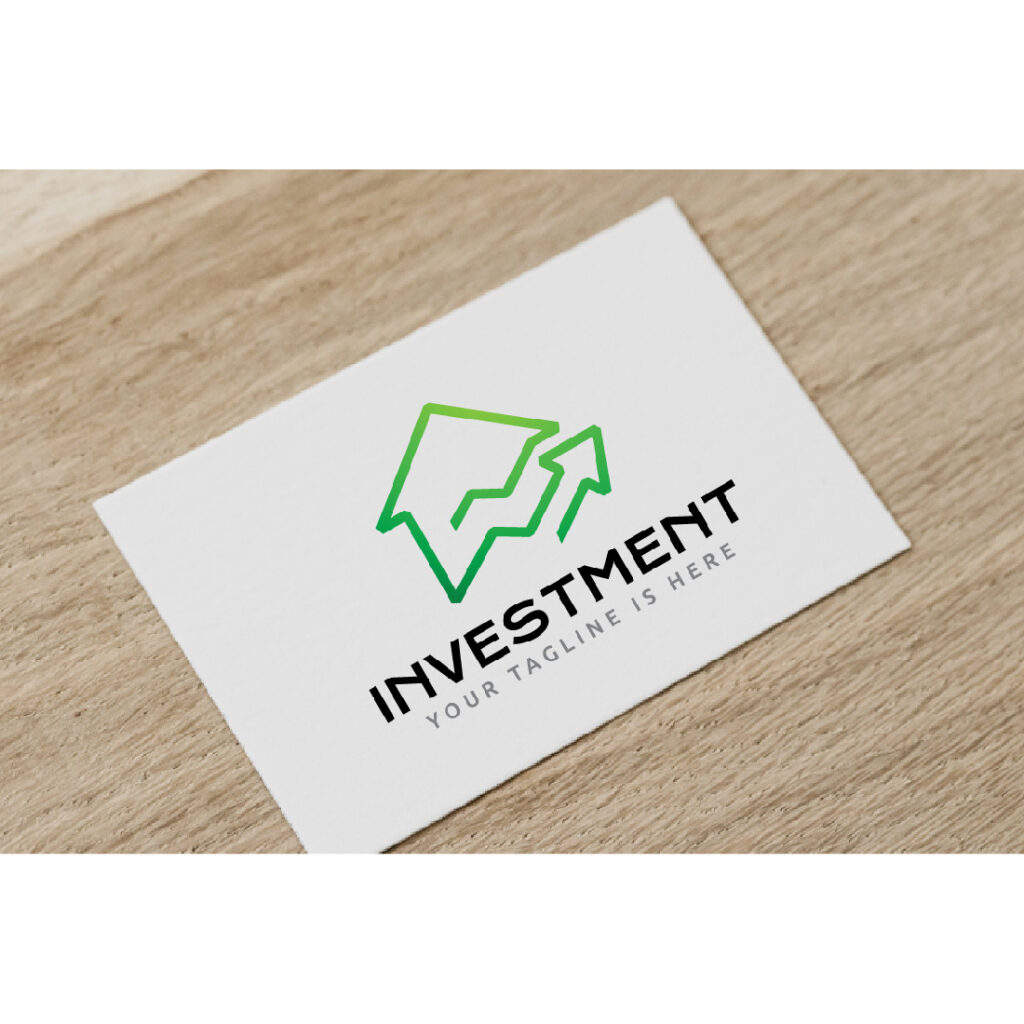 House Real Estate Realty Investment Up Arrow Line Logo - MasterBundles