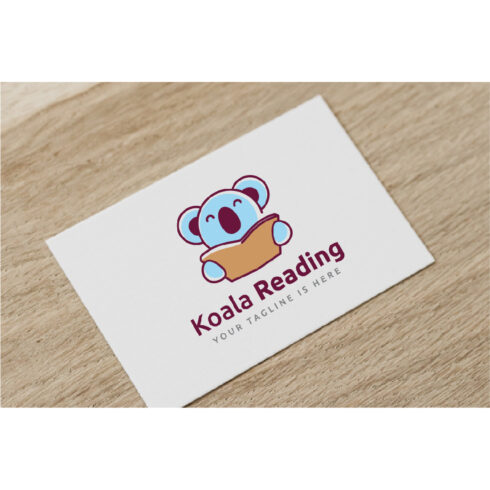 Adorable Koala Reading Study Marsupial Animal School Education Logo ...