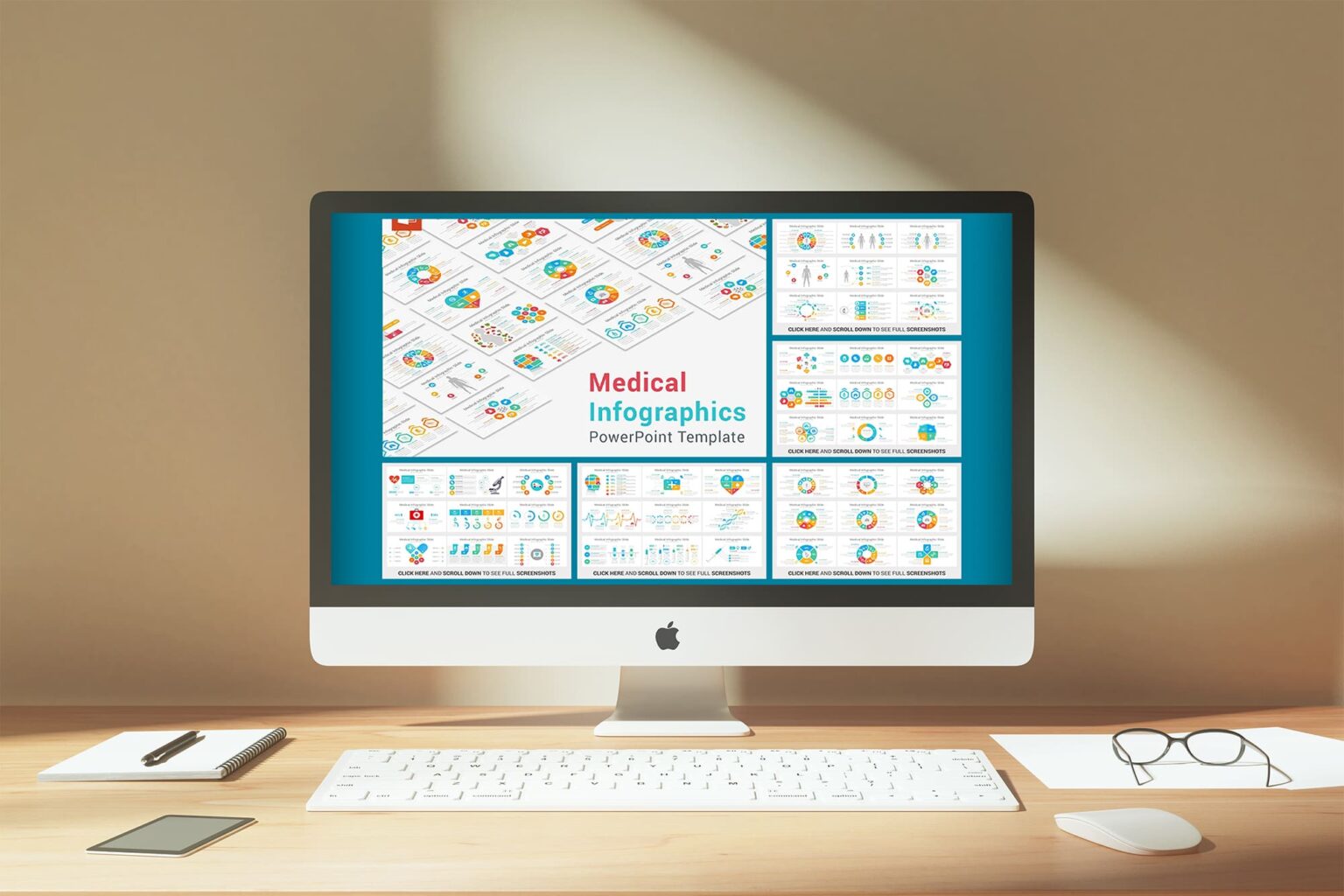 Medical Infographics PowerPoint – MasterBundles