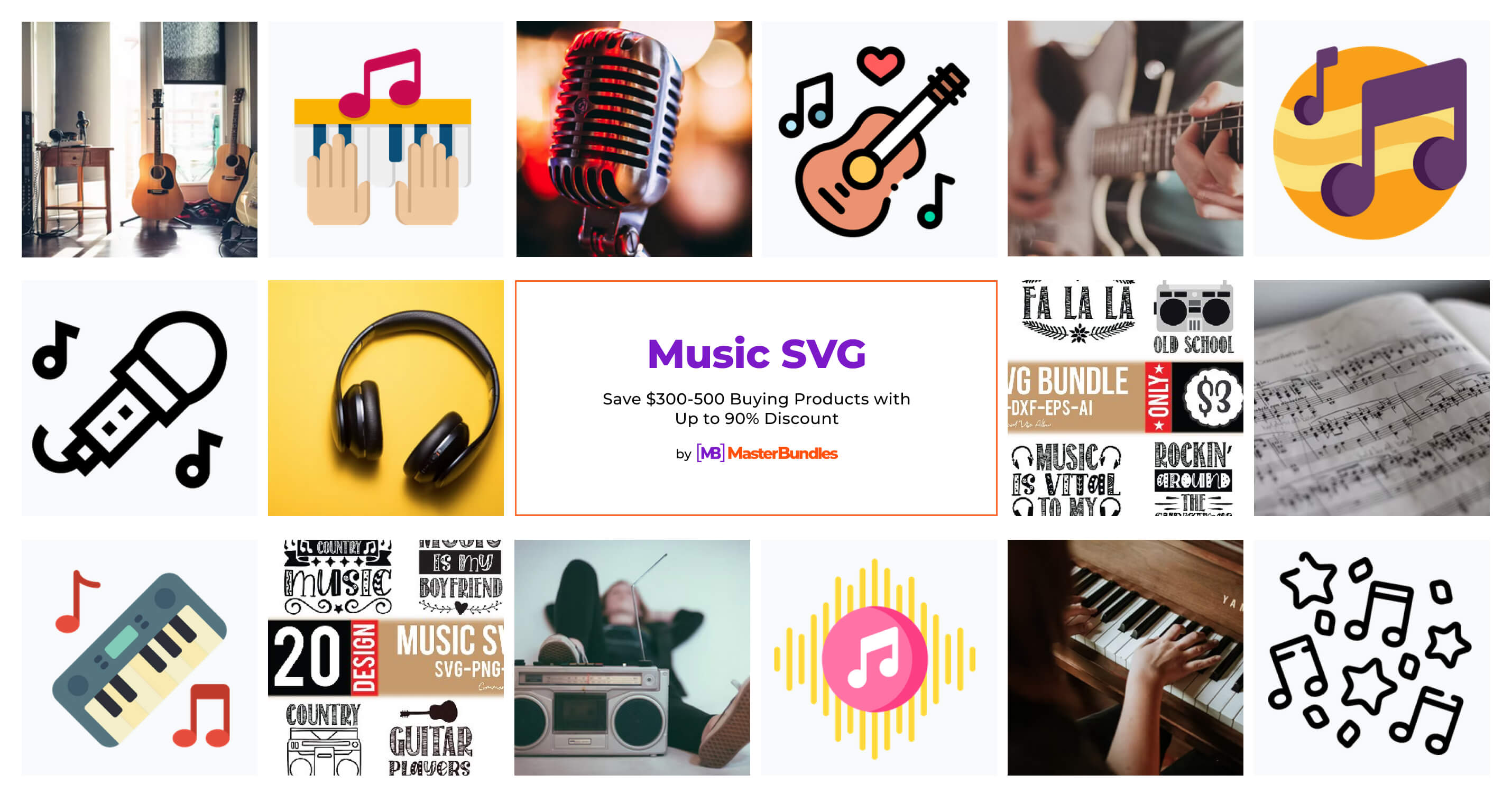 82+ Music SVG Files & Designs 2025 - MasterBundles