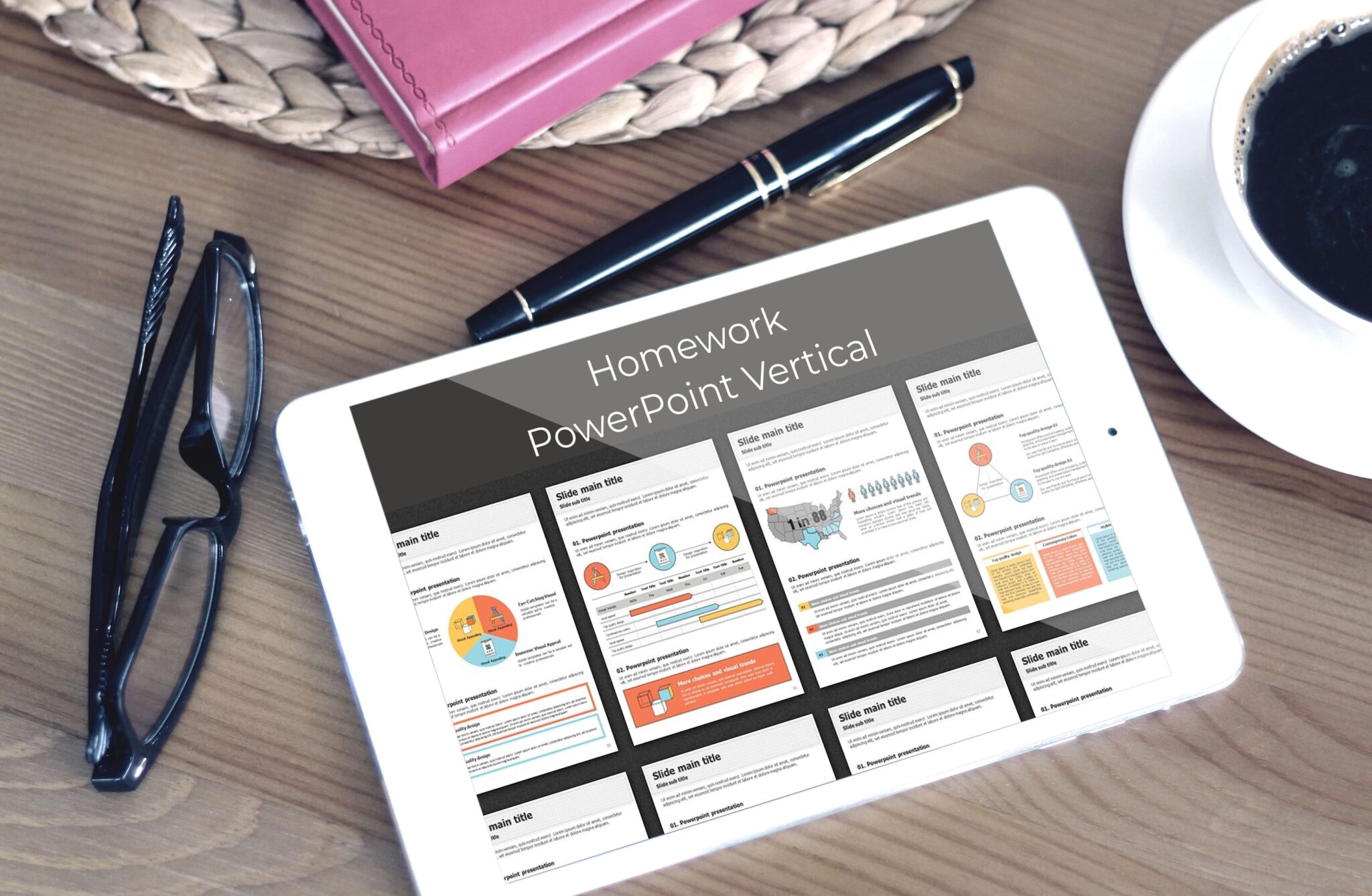 Homework PowerPoint Vertical – MasterBundles