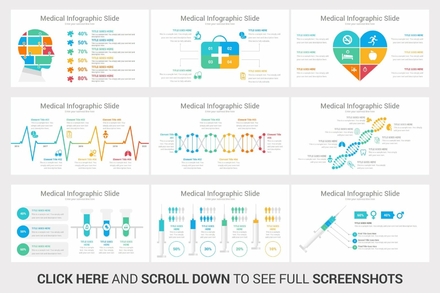 Medical Infographics PowerPoint – MasterBundles