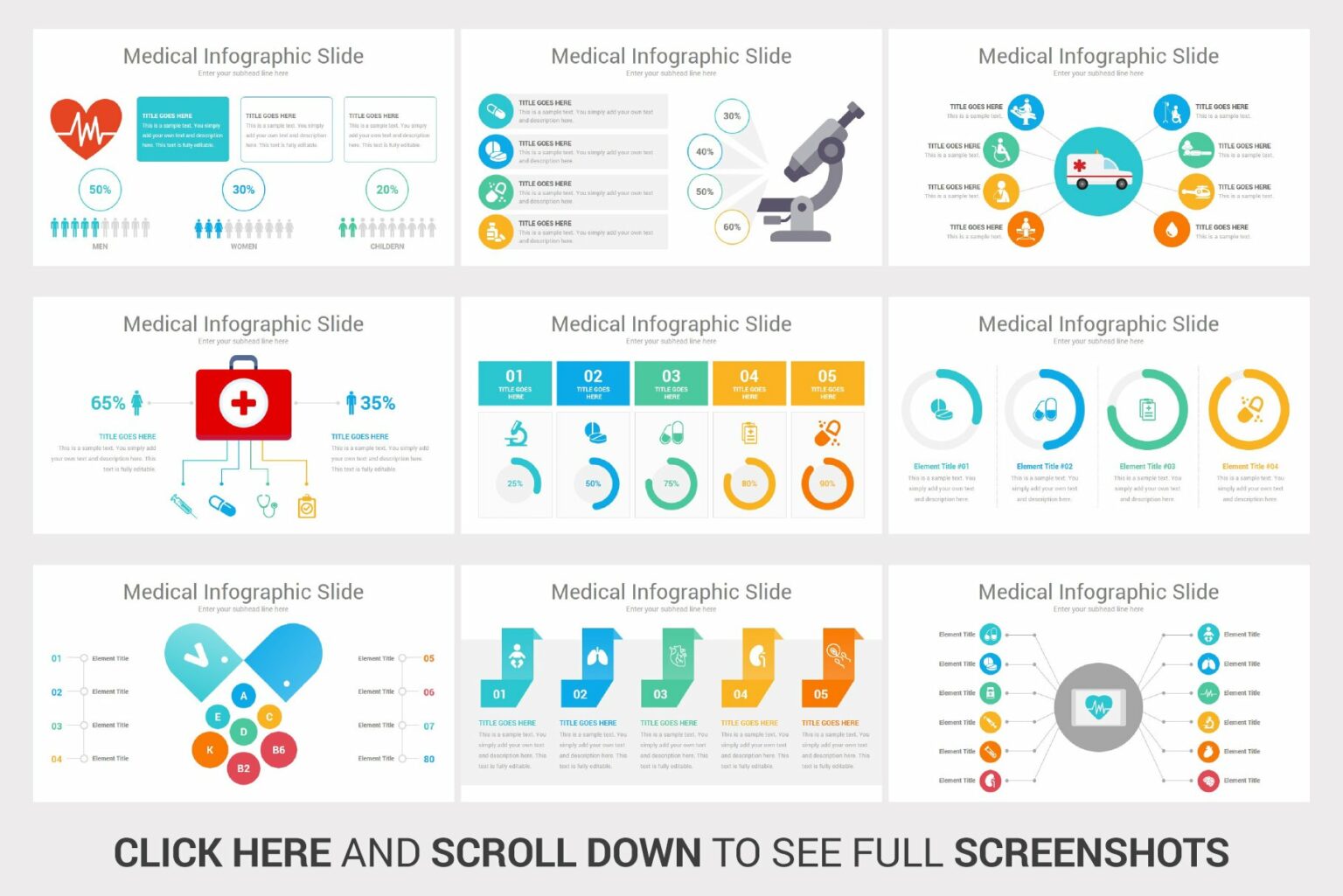 Medical Infographics PowerPoint – MasterBundles