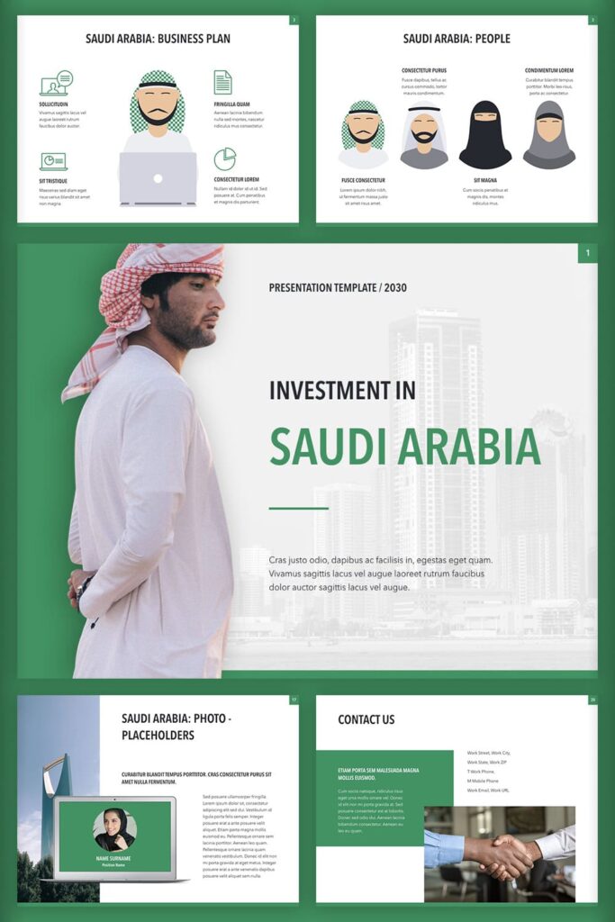 Country Saudi Arabia PowerPoint – MasterBundles