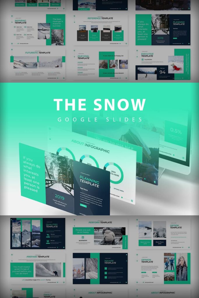 Snow - Google Slides Template – MasterBundles