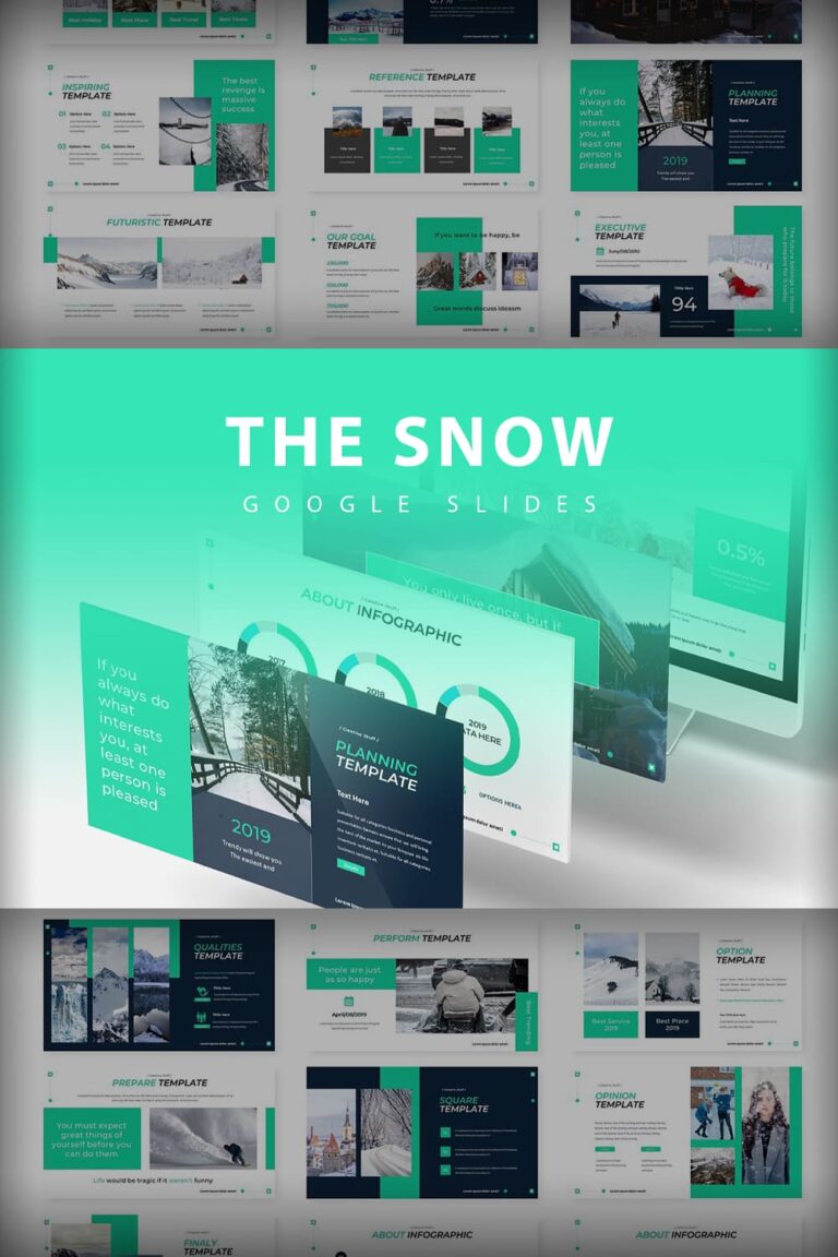 Snow - Google Slides Template – MasterBundles