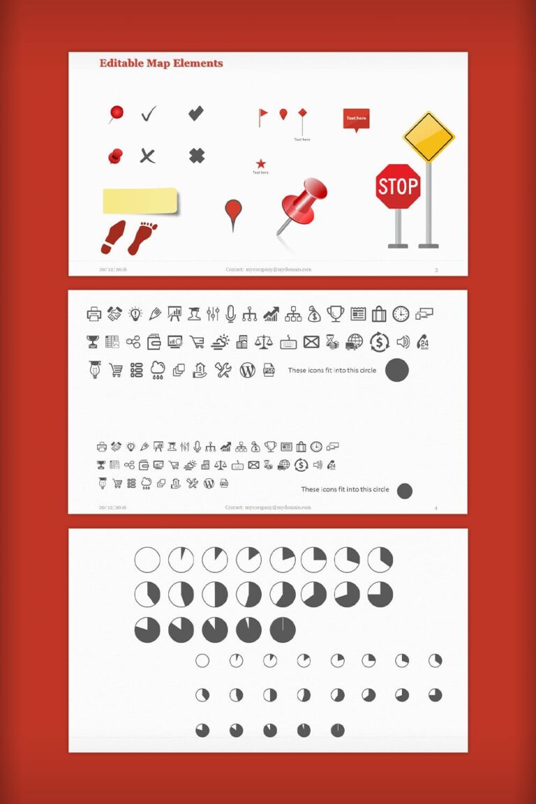Editable USA Map with Elements.PP – MasterBundles
