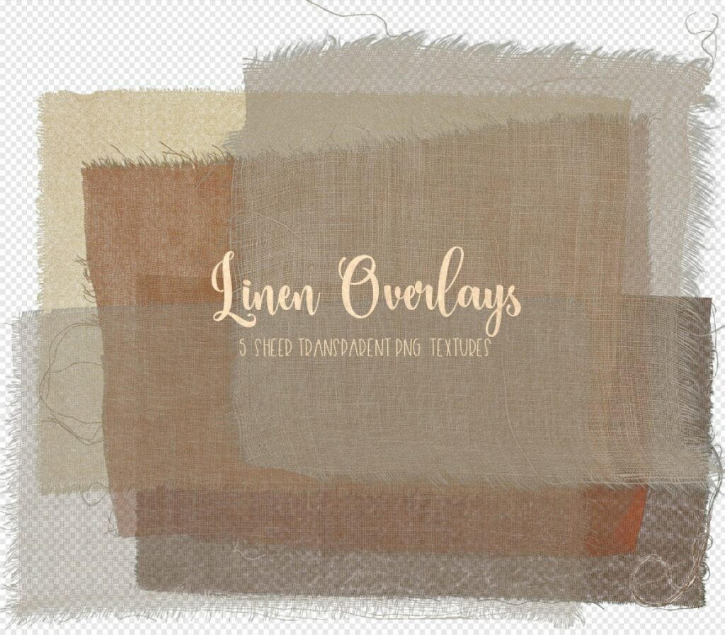 Linen Overlays - PNG Textures – MasterBundles