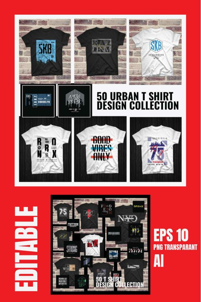 50 T SHIRT DESIGN COLLECTION - MasterBundles