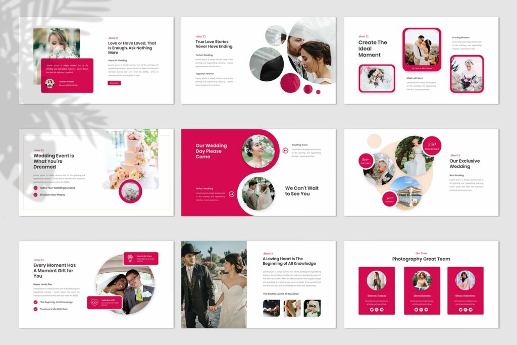 Romantic PPTX Presentation Template – MasterBundles