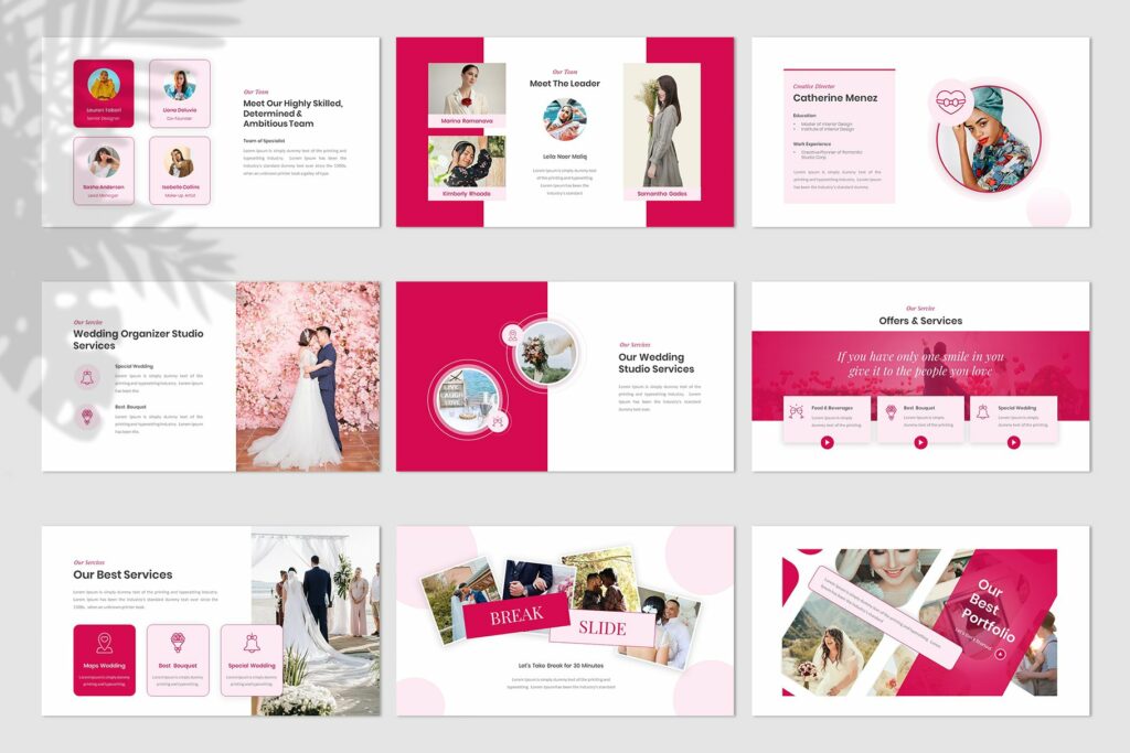 Romantic PPTX Presentation Template – MasterBundles